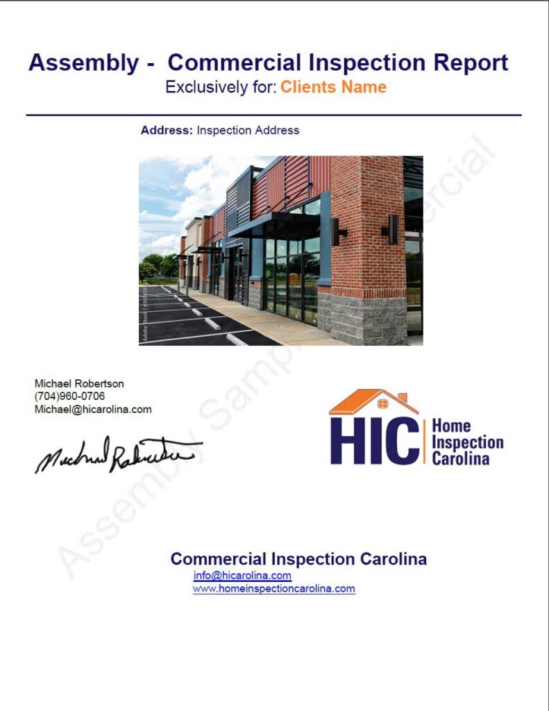 Commercial Inspections Services - Charlotte, Raleigh & SC Areas